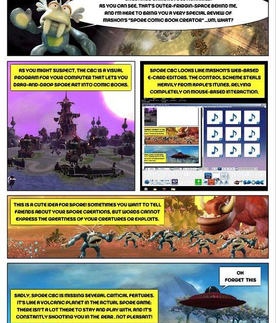 Spore Comic Book Creator Review - GameRevolution