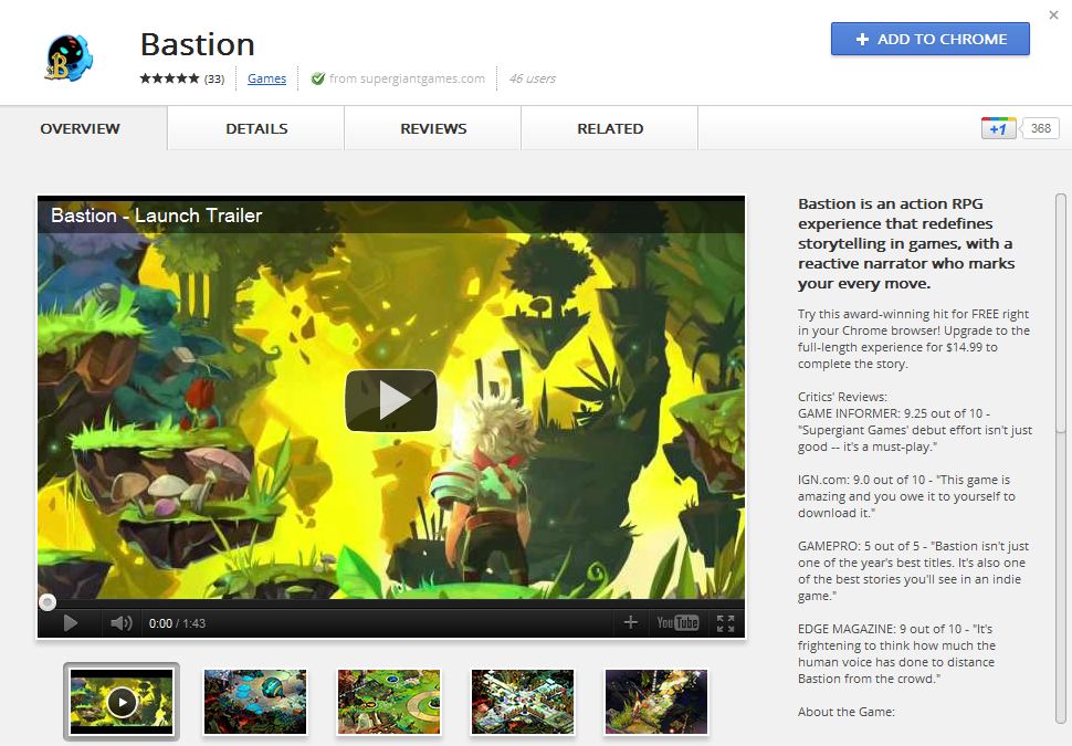 Bastion Now Available to Play in Your Chrome Browser - GameRevolution