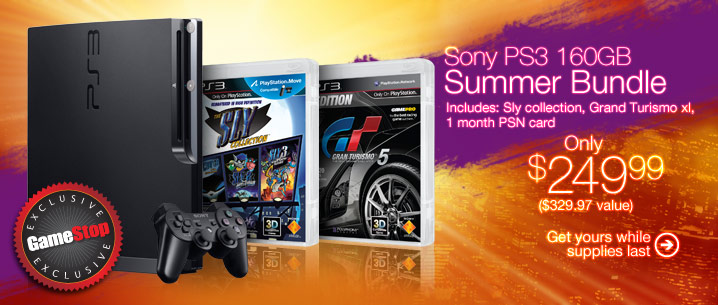 GameStop Gets Exclusive PS3 Summer Bundle - GameRevolution