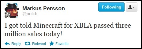 Minecraft XBLA Reaches 3 Million Downloads - GameRevolution