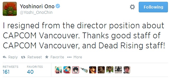 Capcom Director Yoshinori Ono Resigns From Capcom Vancouver ...