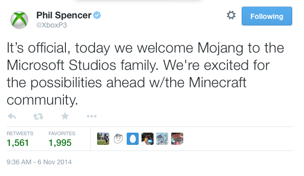 Microsoft Now Officially Owns Minecraft Dev Mojang - GameRevolution