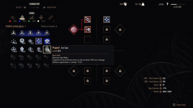 The Witcher 3: Wild Hunt [TIP GUIDE] Axii Sign Puppet Not Working Bug ...
