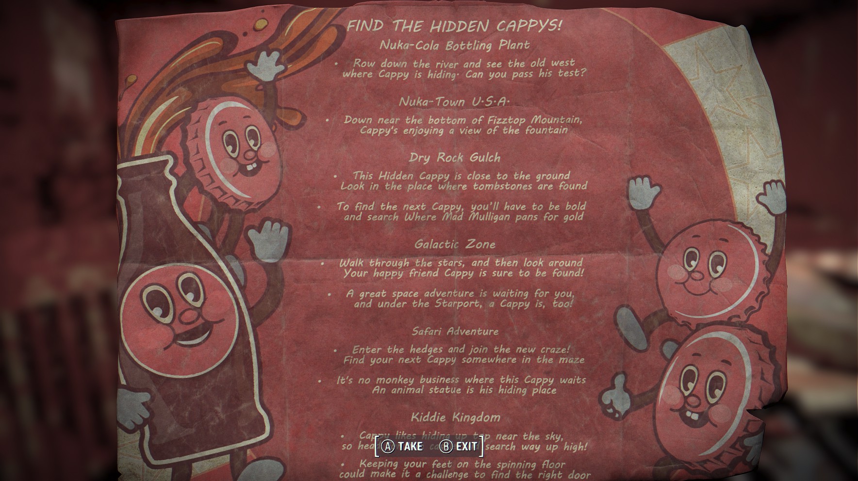 Hidden Cappy Guide for Fallout 4: Nuka-World - GameRevolution