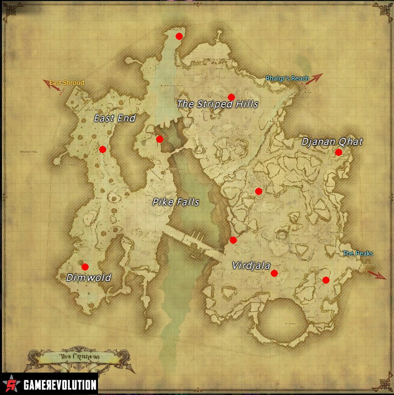 FFXIV: Stormblood - The Location of All Aether Currents (With Maps ...