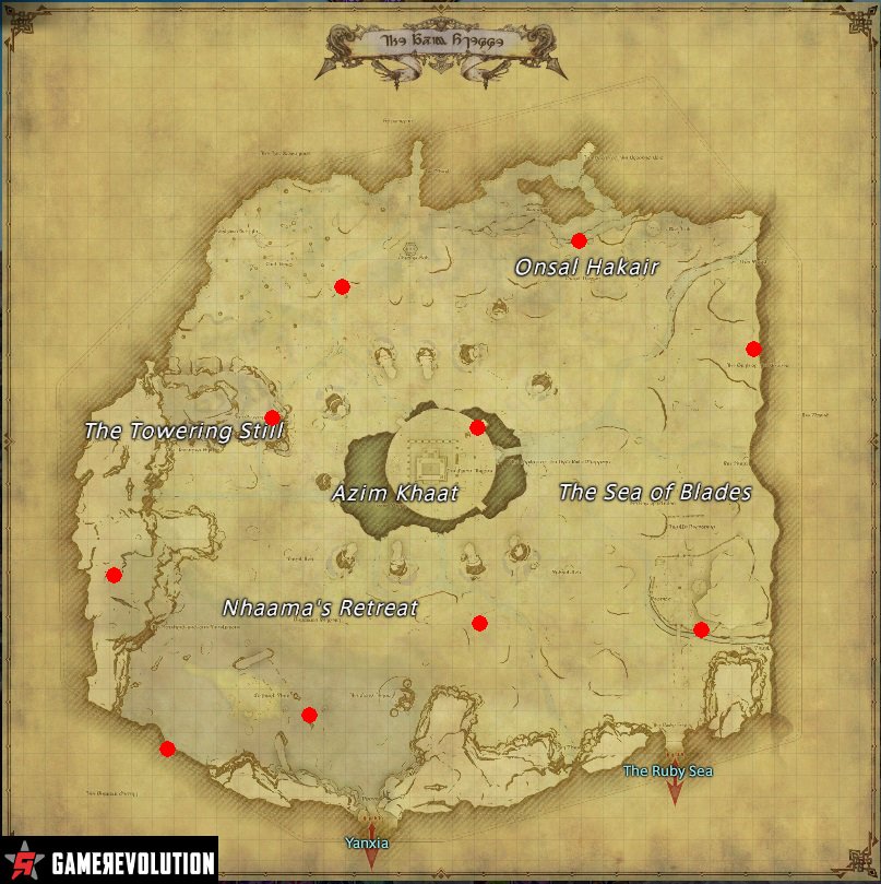 FFXIV: Stormblood - The Location of All Aether Currents (With Maps ...