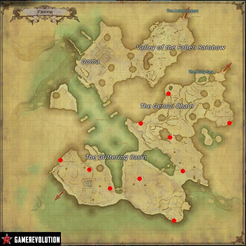 FFXIV: Stormblood - The Location of All Aether Currents (With Maps ...