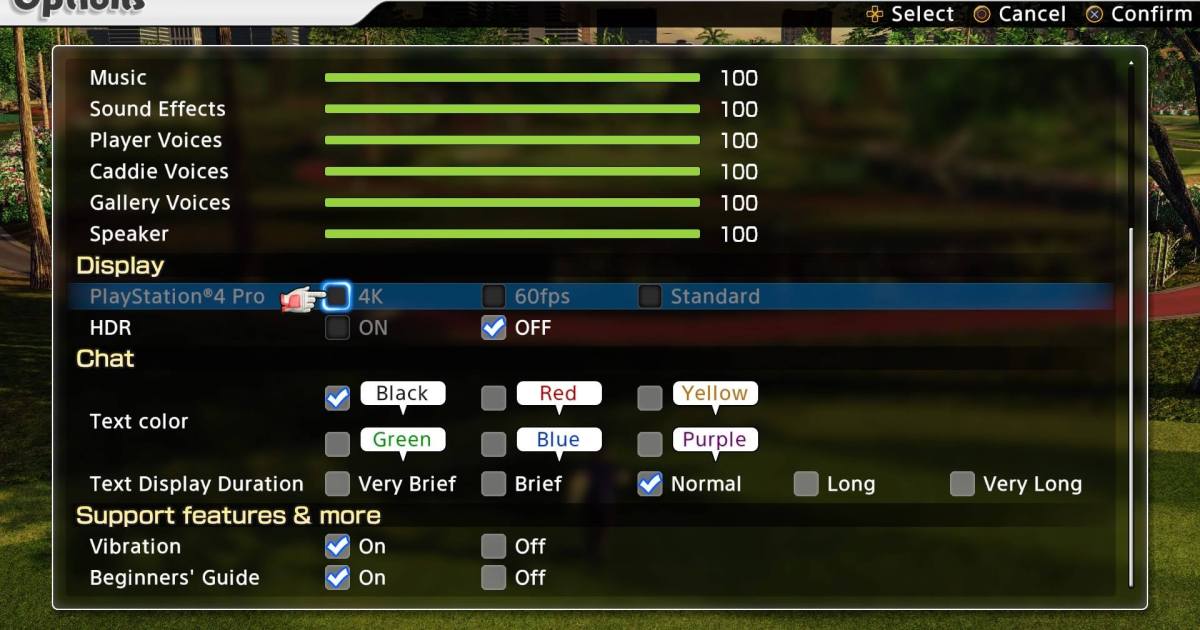 Everybody's Golf (PS4) - PS4 Pro and HDR Options - GameRevolution