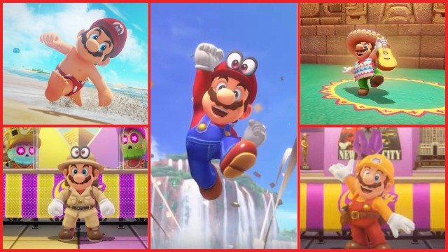 Super Mario Odyssey Costumes: All Outfit, Hats and Clothing Locations ...