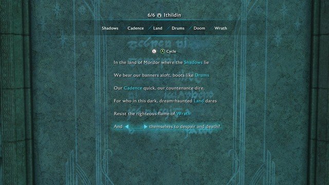 Shadow of War Poems: Open the Ithildin Doors with our Poem Solutions ...