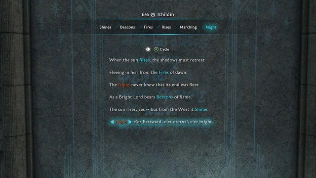 Shadow of War Poems: Open the Ithildin Doors with our Poem Solutions ...