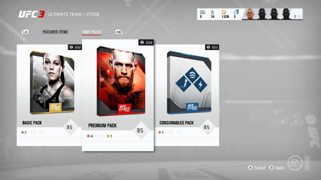 EA UFC 3 Ultimate Team is Built on Pay to Win Loot Boxes