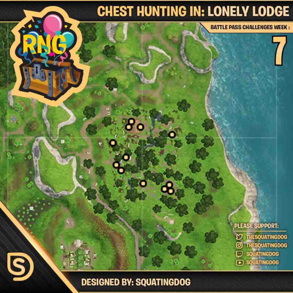 Fortnite Lonely Lodge Chests Location: Where to Find the Treasure ...