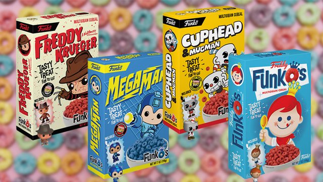 Funko Cereal Features Cuphead, Megaman, and Freddy Krueger - GameRevolution
