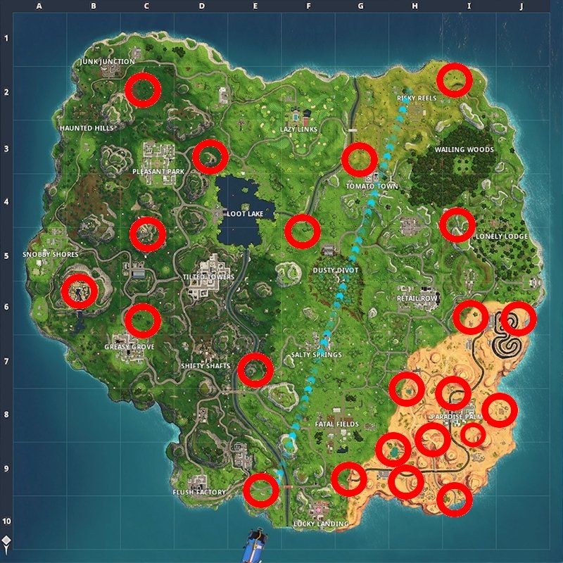 Fortnite Rift Locations: Use a Rift at Different Rift Spawn Locations ...