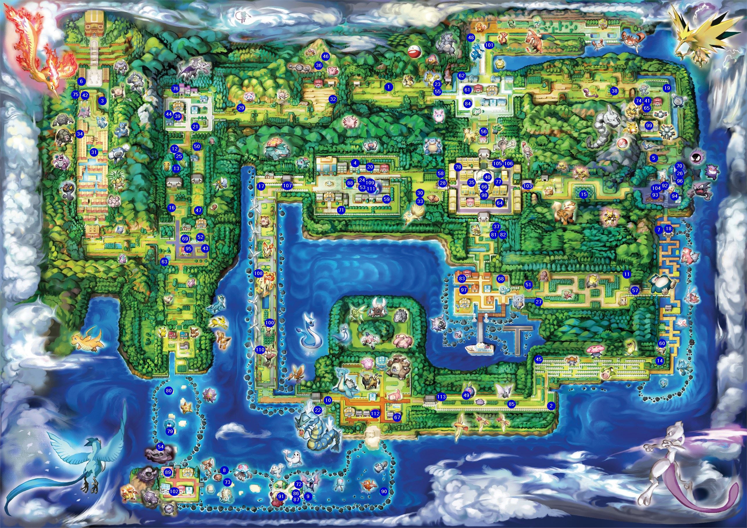 Pokemon Let's Go Master Trainer Locations - GameRevolution