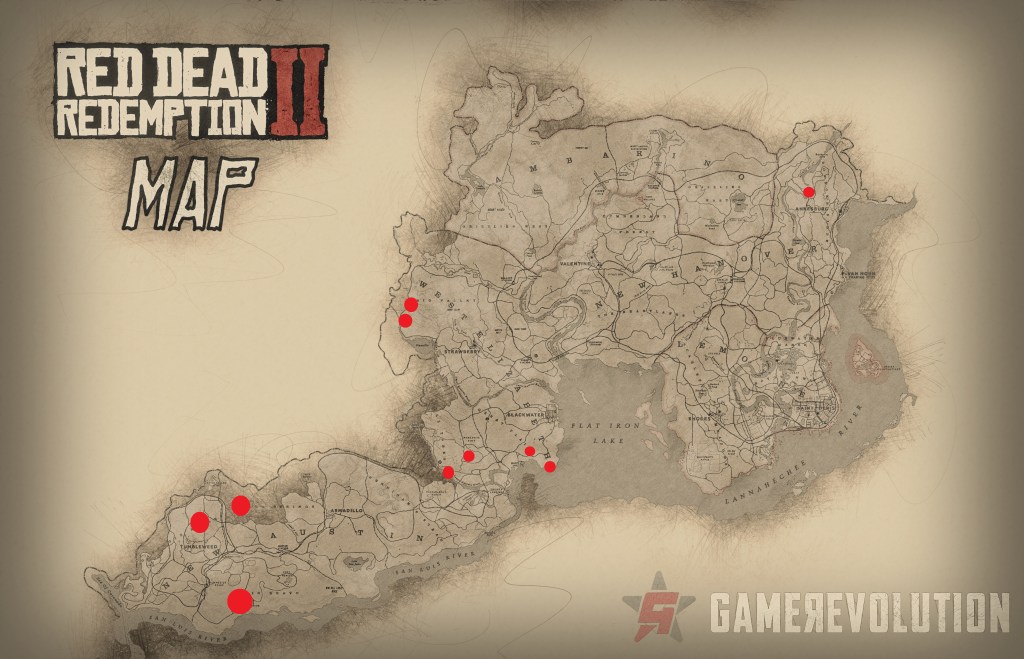 Red Dead Redemption 2 Cougar Locations - GameRevolution