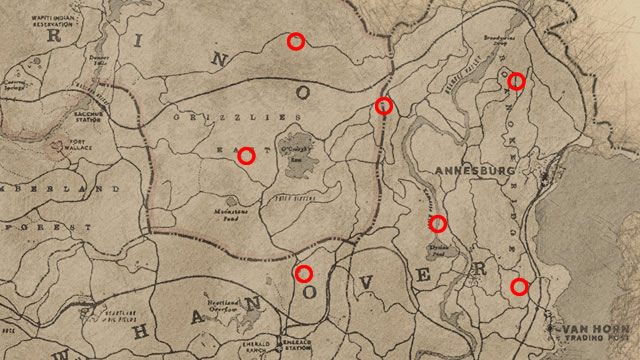 Red Dead Redemption 2 Dinosaur Bone Locations - GameRevolution
