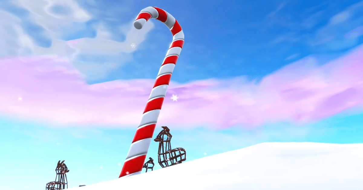 Fortnite Giant Candy Cane Locations Map - GameRevolution