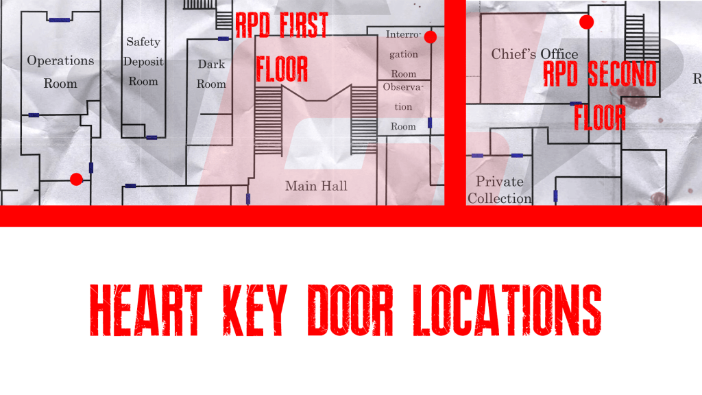 Resident Evil 2 Heart Key location and Heart Key doors - GameRevolution