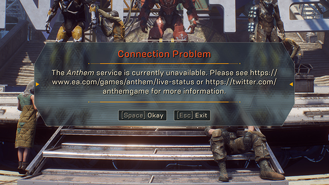 Anthem Service is Currently Unavailable Error Fix - GameRevolution