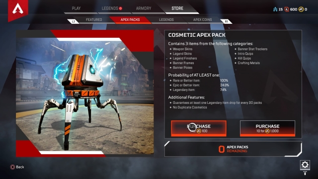 Apex Legends Loot Boxes | How do Apex Packs work? - GameRevolution