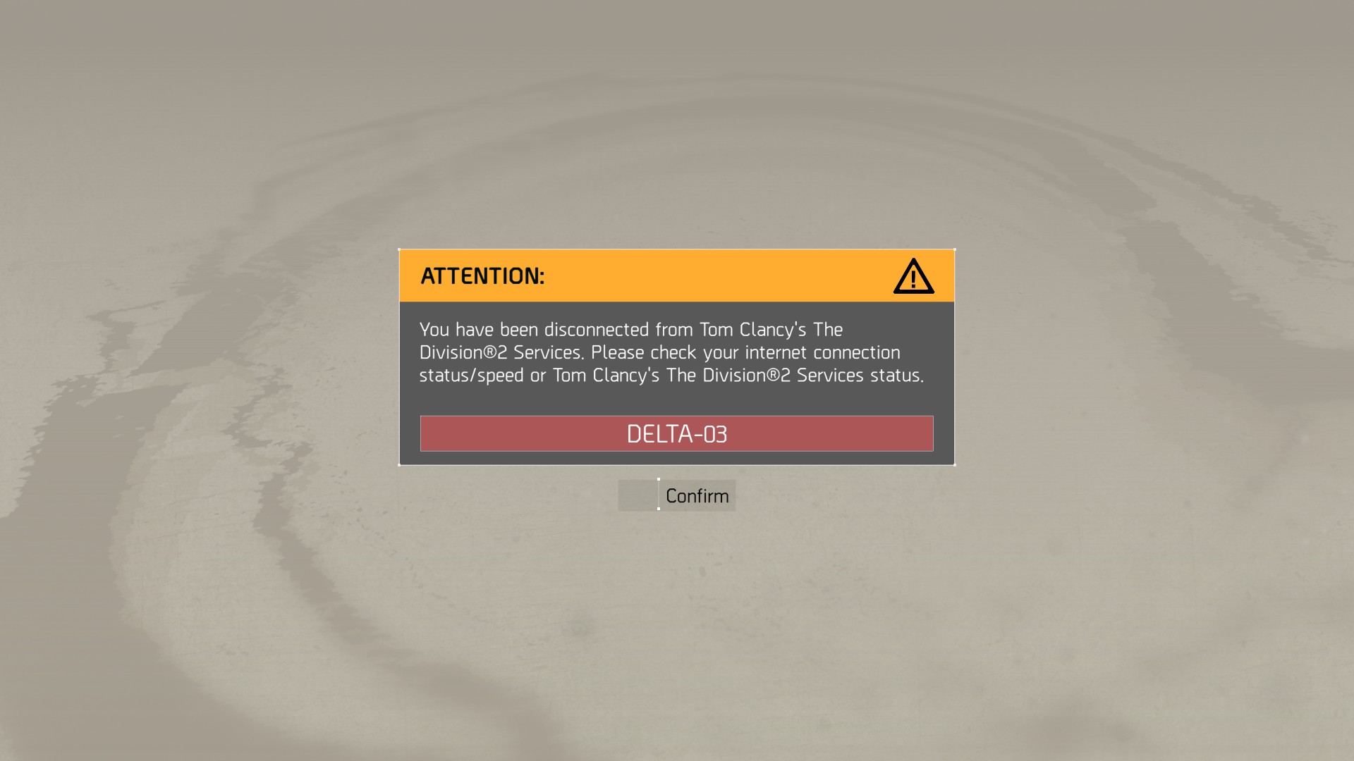 The Division 2 Delta-03 Error | What is the Delta-03 error ...