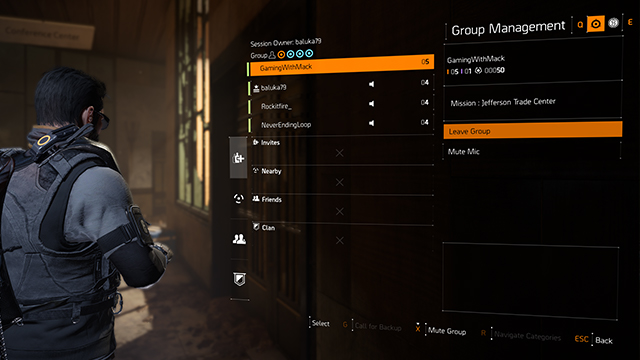 The Division 2 Leave Group | How to leave another player's session ...