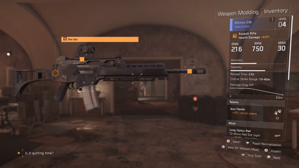 The Division 2 | How to equip weapon skins - GameRevolution