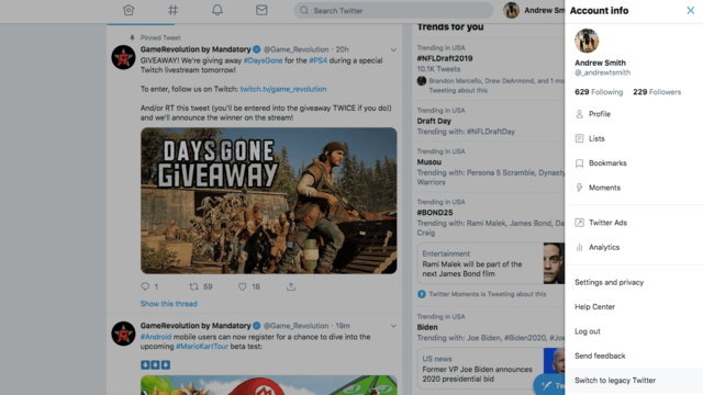 Twitter Redesign | How to revert back to the old Twitter - GameRevolution