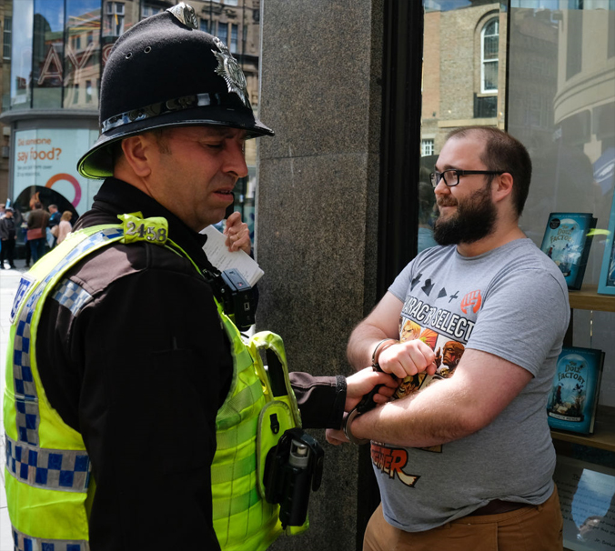 Nigel Farage milkshake thrower was wearing a Street Fighter t-shirt ...