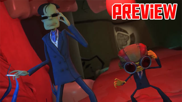 Psychonauts 2 is probably the twisted 'retro' 3D platformer you want ...