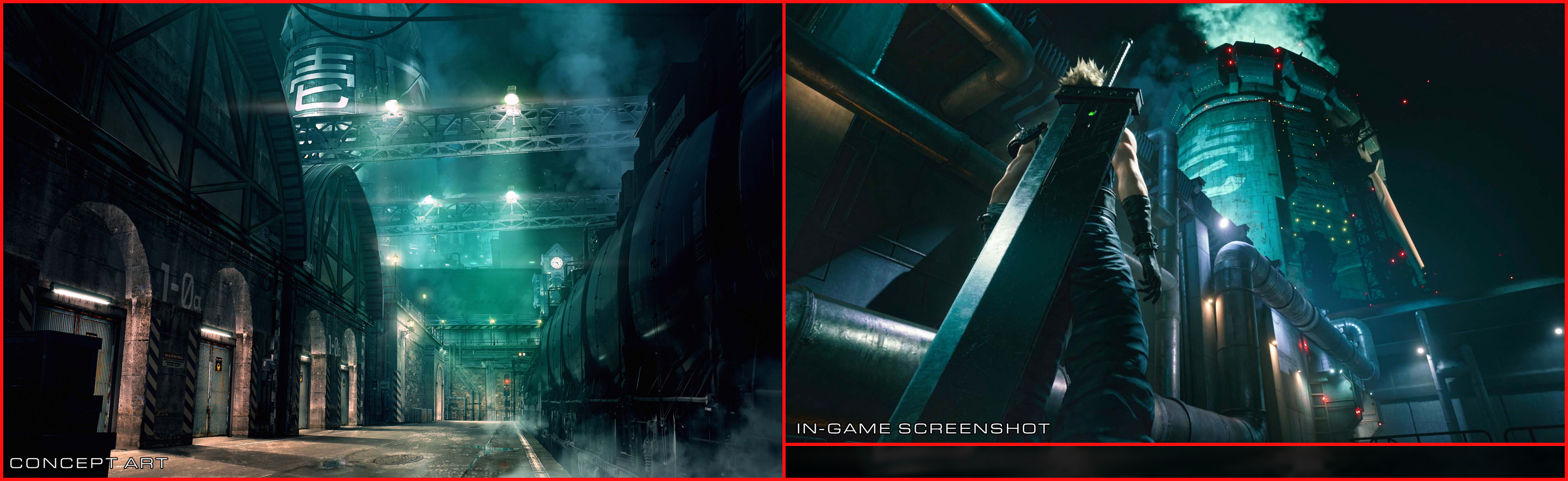 FF7 Remake concept art shows off stunning Mako Reactor comparison ...