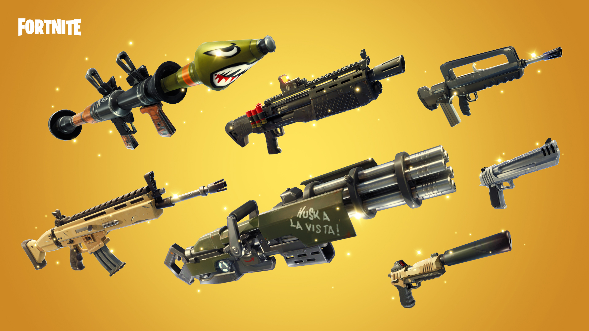 Fortnite Current Weapon List | Unvaulted and Vaulted (Season X 10 ...