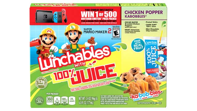 Nintendo Lunchables pack snacks with microtransaction currency ...