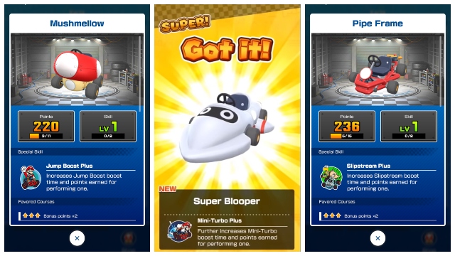 Mario Kart Tour karts | All kart special skills - GameRevolution