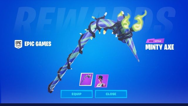 Fortnite Minty Pickaxe | When is the Merry Mint Axe release date ...