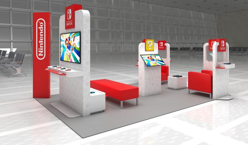 Nintendo Switch airport pop-up lounges open later this month ...