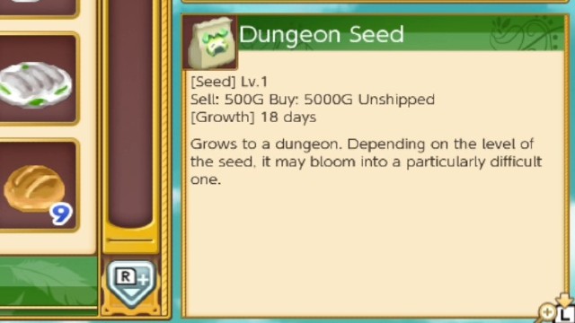 Rune Factory 4 Dungeon Seed Location | How to grow a Field Dungeon ...
