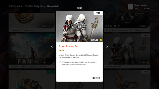 Assassins Creed Odyssey Ezio Costume How To Unlock Ezios Roman Set