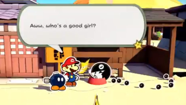 Yes, you can pet the Chain Chomp in Paper Mario: The Origami King ...