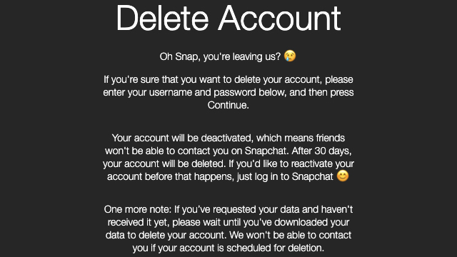 How to temporarily disable Snapchat and reactivate account - GameRevolution