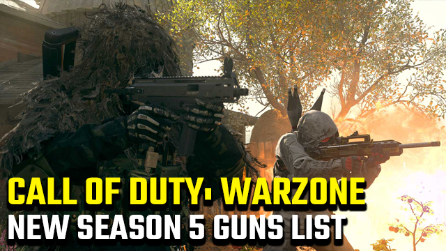 Call of Duty: Warzone Season 5 new guns list - GameRevolution
