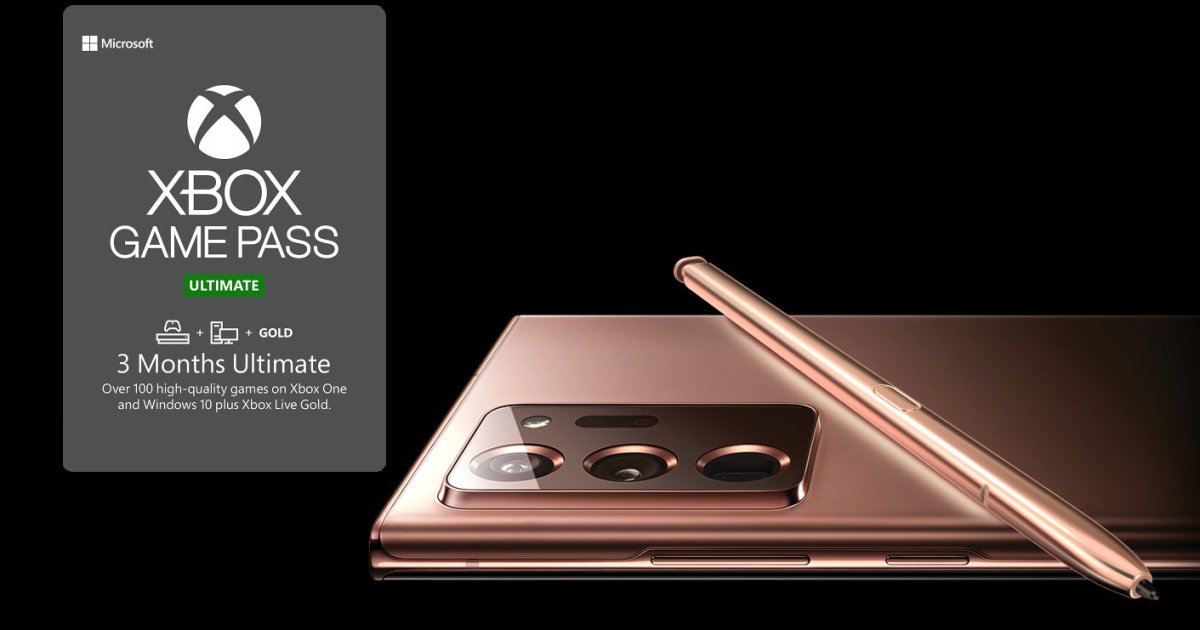 Galaxy Note 20 includes 3 months of Xbox Game Pass Ultimate ...