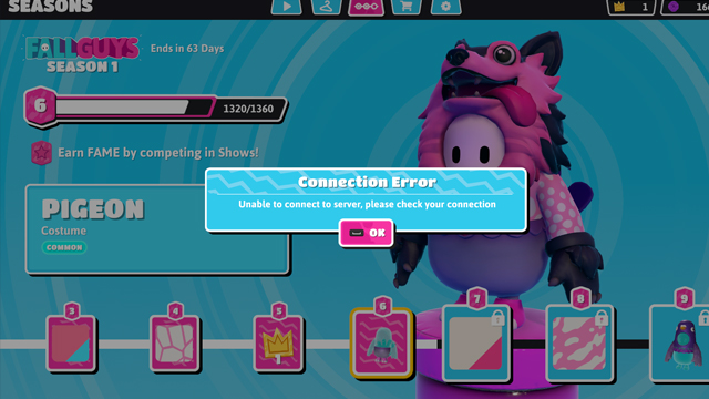 Fall Guys Connection Error | Unable to connect to server fix ...