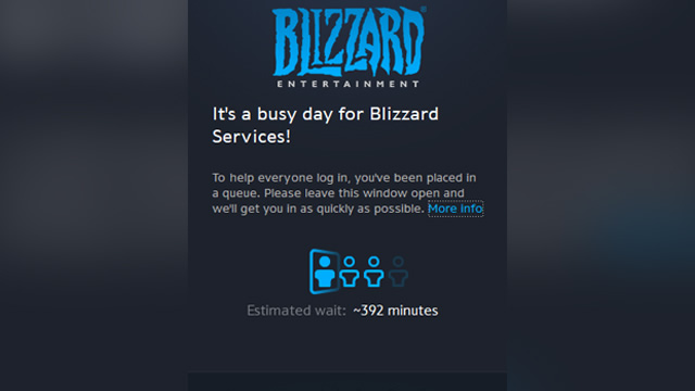 Battle.net It's a Busy Day for Blizzard Services login queue fix ...