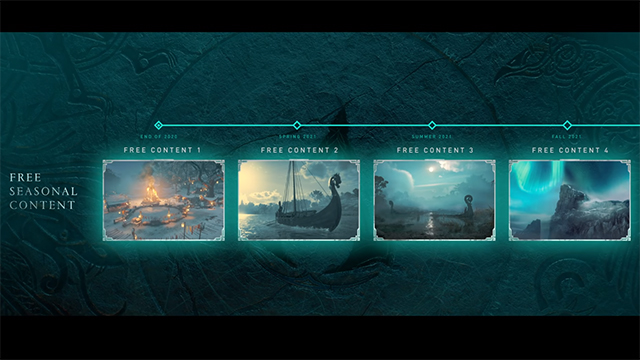 Assassin's Creed Valhalla season pass DLC roadmap - GameRevolution