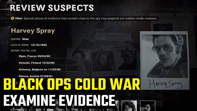 Black Ops Cold War Operation Red Circus | Examine Evidence Three ...