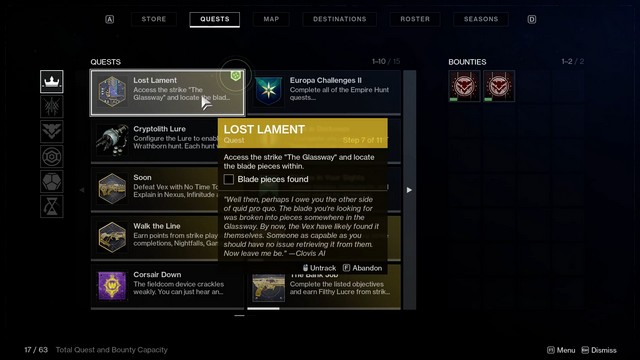 Destiny 2 Lament Blade Pieces Location | Find blade pieces in Glassway ...