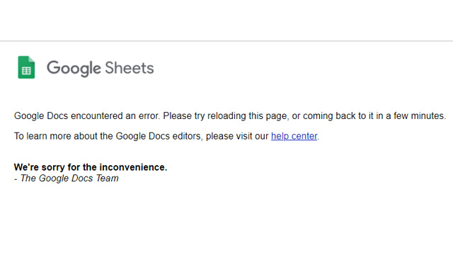 'Google Docs encountered an error' fix - GameRevolution